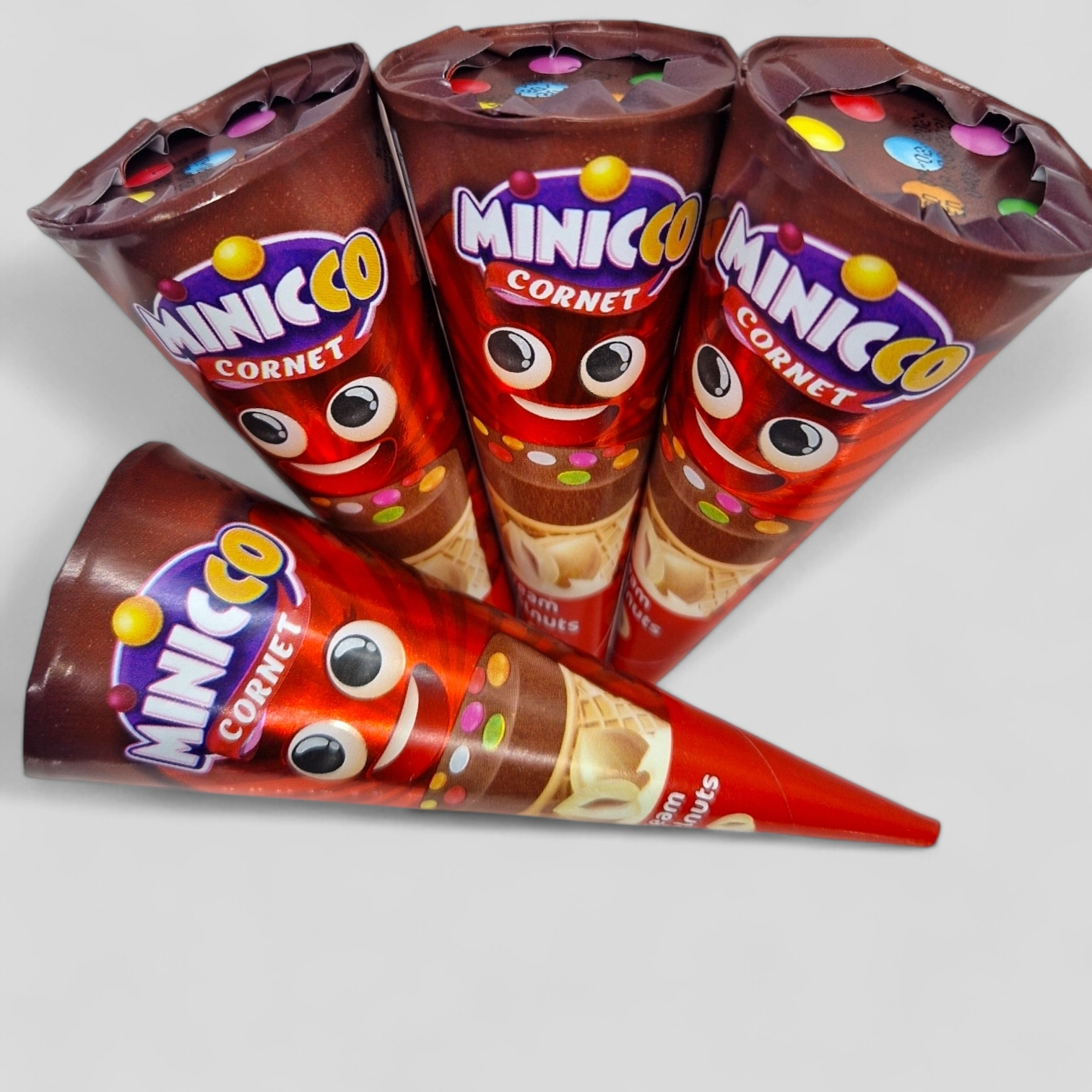 Cornet vaflinis ragelis su riešutų skonio kremu - Go Mix