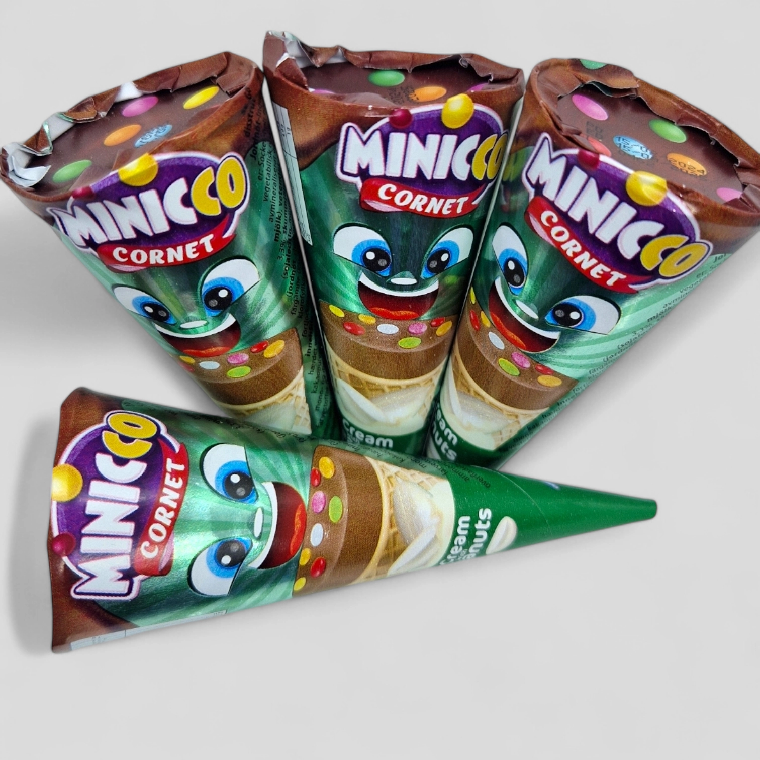 Cornet vaflinis ragelis su riešutų skonio kremu - Go Mix